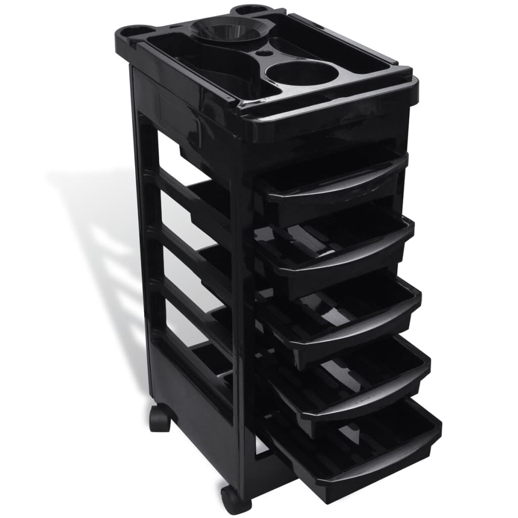 vidaxl vidaXL Kapperstrolley op wieltjes kunststof Black Friday ...