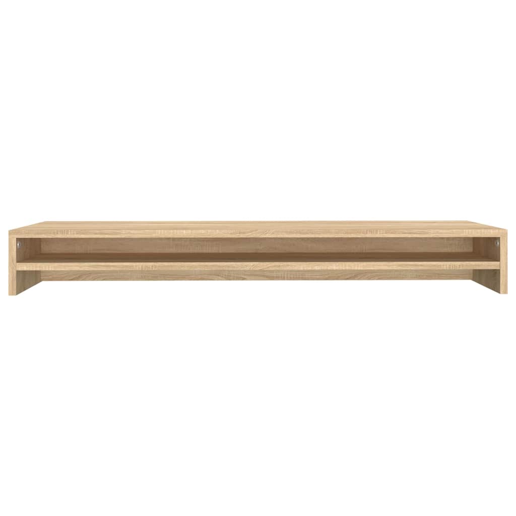 vidaXL Monitorstandaard 100x24x13 cm bewerkt hout sonoma eikenkleurig ...