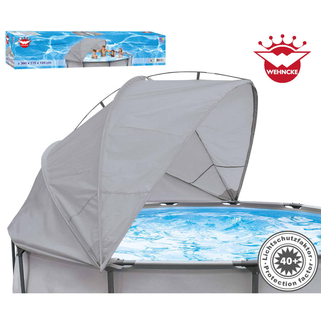 Happy People Overkapping voor zwembad met stalen frame 360x175x125 cm ...