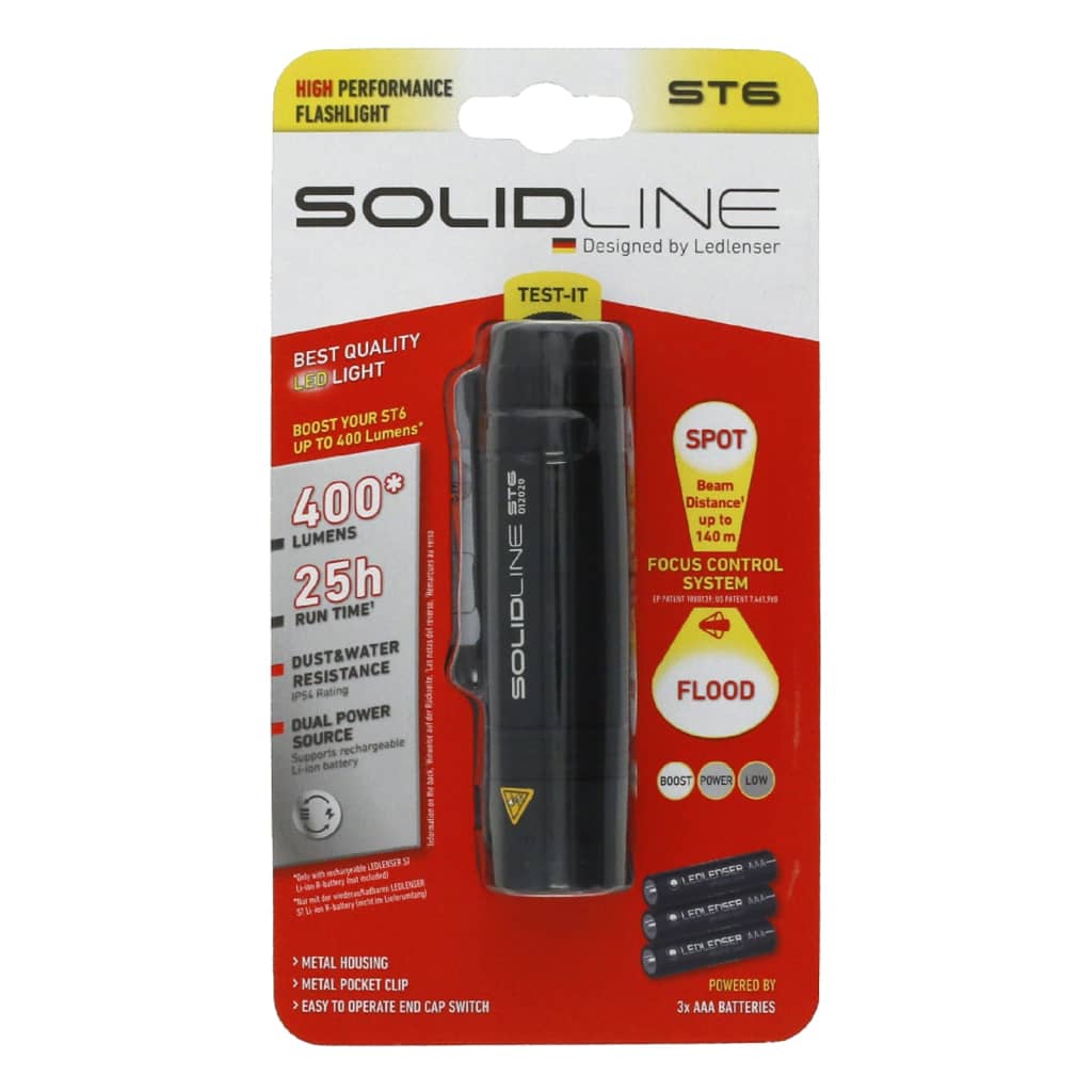 SOLIDLINE Zaklamp ST6 met klem 400 lm kopen? | vidaXL.nl