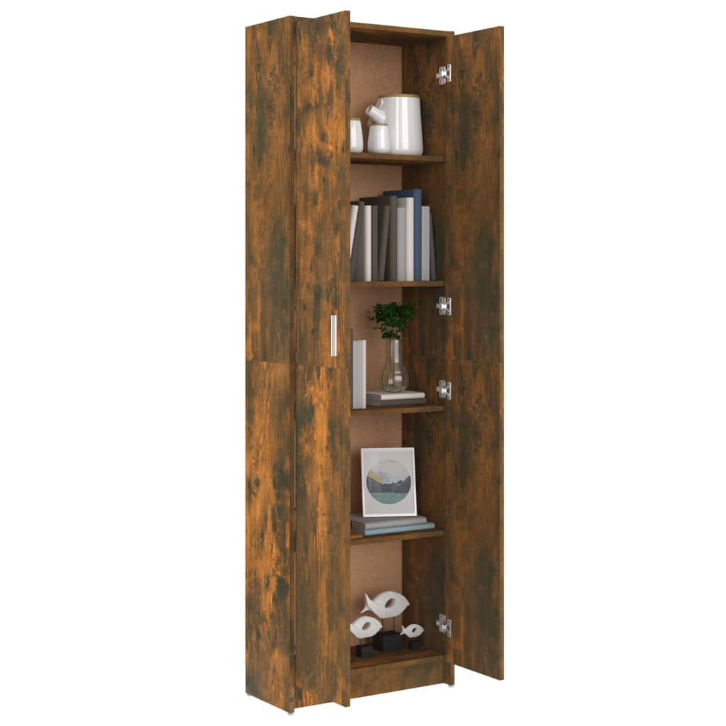 vidaXL Gangkast 55x25x189 cm bewerkt hout gerookt eikenkleurig kopen ...